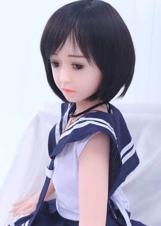 Sara 100cm 3.3ft Girl Mini Flat Chest Realistic Adult Sex Real Doll ...